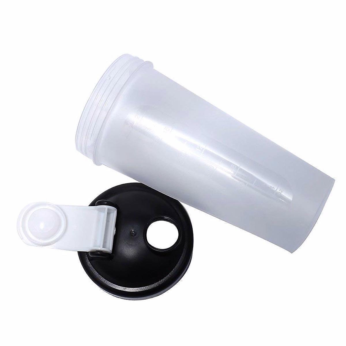 LAOMAO Gymadvisor Protein Shaker Sports Water Shaker Bottle Cup + 1 Stainless Blender Mixing Ball for Gym Calisthenics Health Fitness