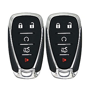 2x New Replacement Keyless Key Fob Compatible with & Fit For Select Chevrolet Vehicles. HYQ4EA 433 MHz