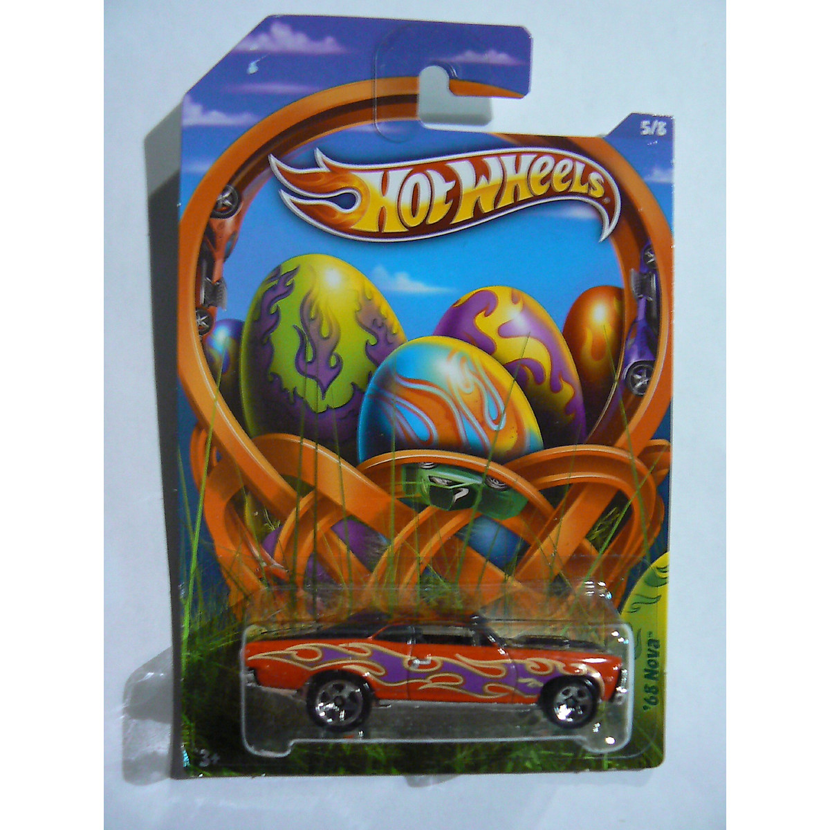 Hot Wheels Walmart Exclusive Easter '68 Nova Black/Red #5/8