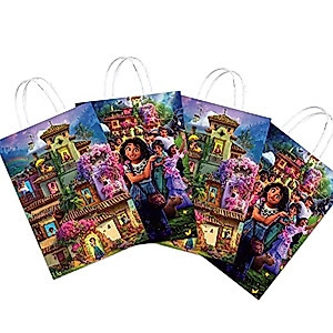 16 Packs of Magic House Paper Bag Theme Party Gift Bag Birthday Gift Bag Snack Candy Bag Childrens Party Supplies