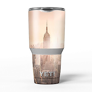 Design Skinz Sunny Blur Empire State - Skin Decal Vinyl Wrap Kit Compatible with The Yeti Rambler Cooler Tumbler Cups