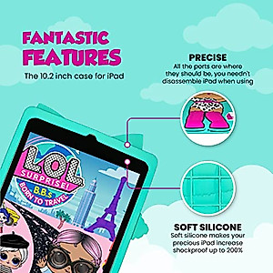 L.O.L. Surprise! iPad Silicone Back Case Cover, Anti Slip Rubber Protective Skin Soft Bumper for Kids iPad 9th (2021)/8th (2020)/7th (2019) Gen (Diva)