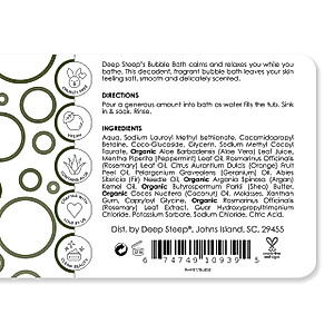 Deep Steep Bubble Bath, 17oz (Rosemary Mint)