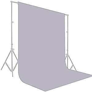 GFCC Gray Backdrop - 8FTX10FT Grey Photo Backdrop for Photoshoot Background for Photography Screen Video Recording Picture Background