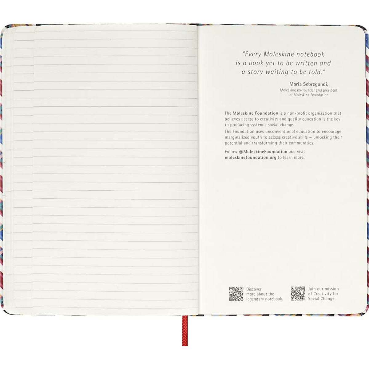 Moleskine Limited Edition 2023 Weekly Notebook Planner Missoni, 12M, Large, Zig Zag Textile, Hard Cover (5 x 8.25)