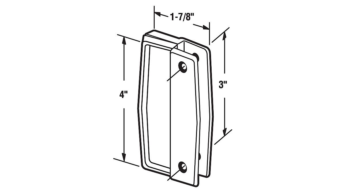 Prime-Line Black Sliding Screen Door Pull - Easy Install