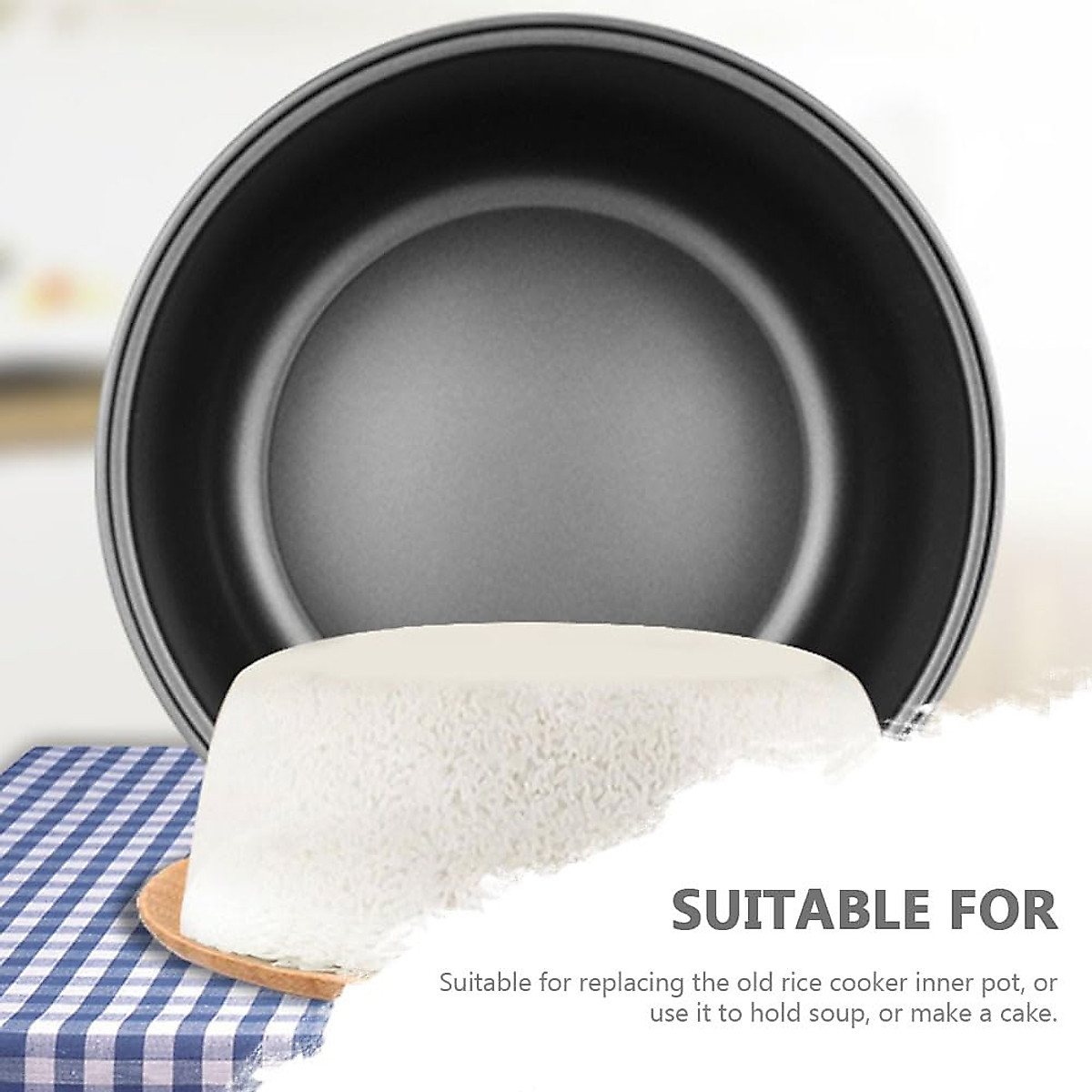 Cabilock Rice Cooker Liner Non Stick Inner Pot Rice Cooker inside Pot Electric Cooker Accessories for Home Kitchen Shop