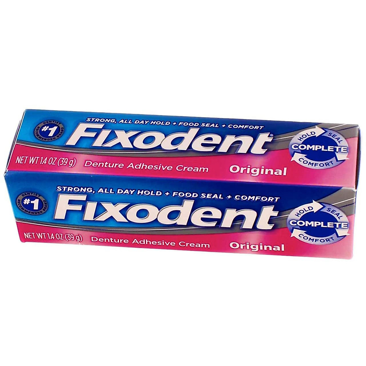 Fixodent Denture Adhesive Cream Original, 1.40 Ounces each (Value Pack of 4)