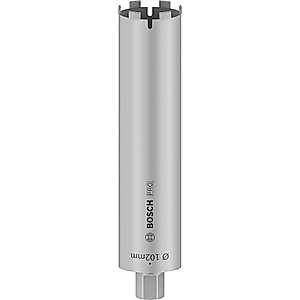 Bosch 2608601408 Diamond Dry Core Drill, 0 V, Silver, 102 x 400 mm