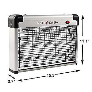 Phosooy Electric Bug Zapper, Indoor Mosquito Killer with 20W Lamps 2800V Grid, Plug-in Hanging Insect Trap for Mosquito, Moth, Fly Killer Indoor Use