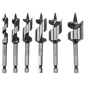 Drill Master 6Piece Stubby Auger Bit Set