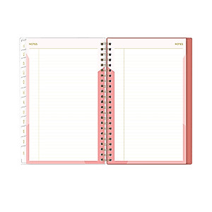Blue Sky 2023-2024 Academic Year Weekly and Monthly Planner, 5" x 8", Flexible Cover, Wirebound, Cali Pink (130621-A24)