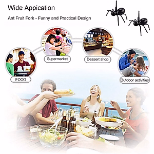 2 Dozen Reusable Ant Food Pick, Fruit Toothpicks Dessert Fork Cocktail Picks (24Pcs)-Animal Appetizer Forks for Snack Cake Dessert, For Kids& Party Accessories
