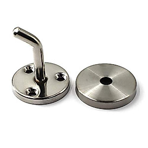 Stainless Steel Screw in Hooks for Hanging Plants Utensil Hooks for Kitchen Wall Mounted Coat Hook Display Hook (6 PCS Screws Included)