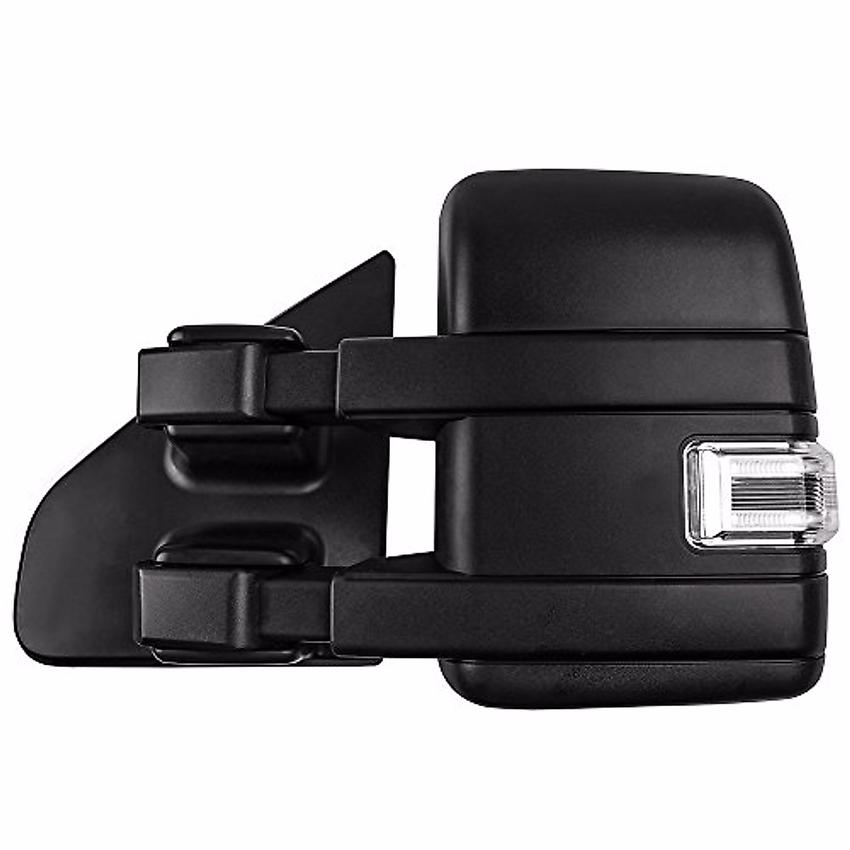 FEIPARTS Tow Mirrors Towing Mirrors Fit for 2004-2014 for Ford for F-150 Pickup Truck Towing Mirrors with Left Right Side Turn Signal Indicator Power Adjusted Heated Puddle Light with Black Housing