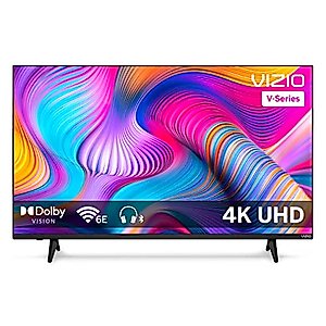 VIZIO 43-inch V-Series 4K LED HDR Smart TV w/Dolby Vision, WiFi 6E, Bluetooth Headphone Capable, AMD FreeSync & Alexa Compatibility, V435M-K04, 2023 Model
