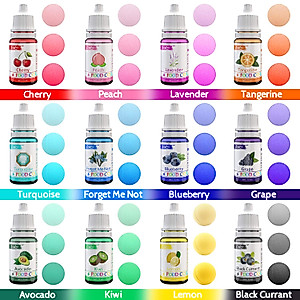 12 Pieces Bath Bomb Mold Set with 12 Soap Dye, Shrink Wrap Bags - DIY Bath Bombs Making Supplies Kit - Food Grade Skin Safe Bath Bomb Dye for Soap Coloring, Crafting Fizzles - with Instructions