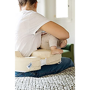 My Brest Friend Original Nursing Posture Pillow With Organic Cotton Slipcover, Cream