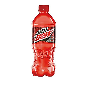 Mountain Dew Code Red 20 Oz Plastic Bottles Pack of 24