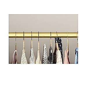 NEOCHY Clothing Display Racks, Iron Heavy-Duty Hangers, Open Bedroom, Balcony Drying Racks, Men's and Women's Display Racks, Saving Space/Golden/150X40X150Cm