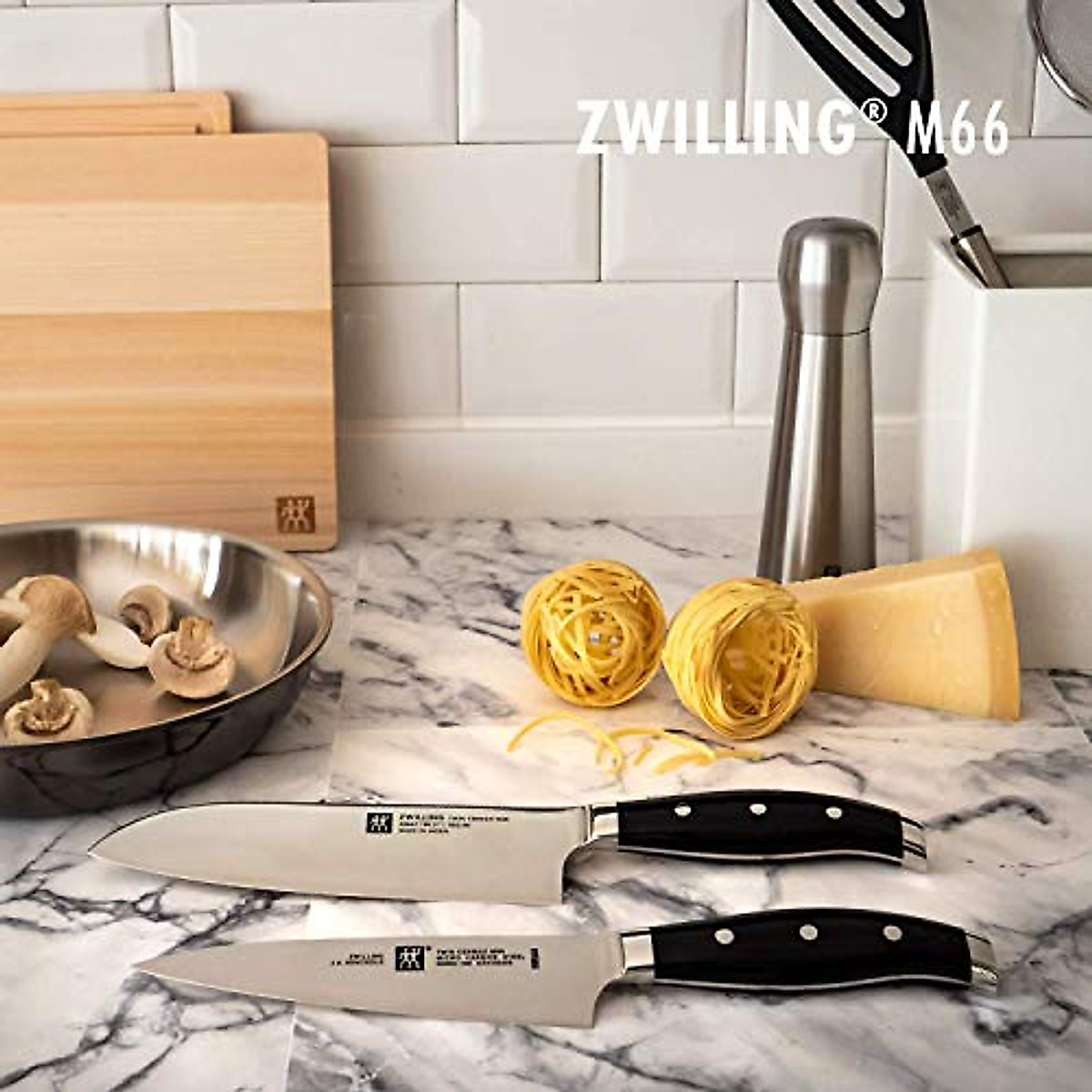 Zwilling J.A. Henckels Twin Cermax 7-Inch Santoku Knife, Black