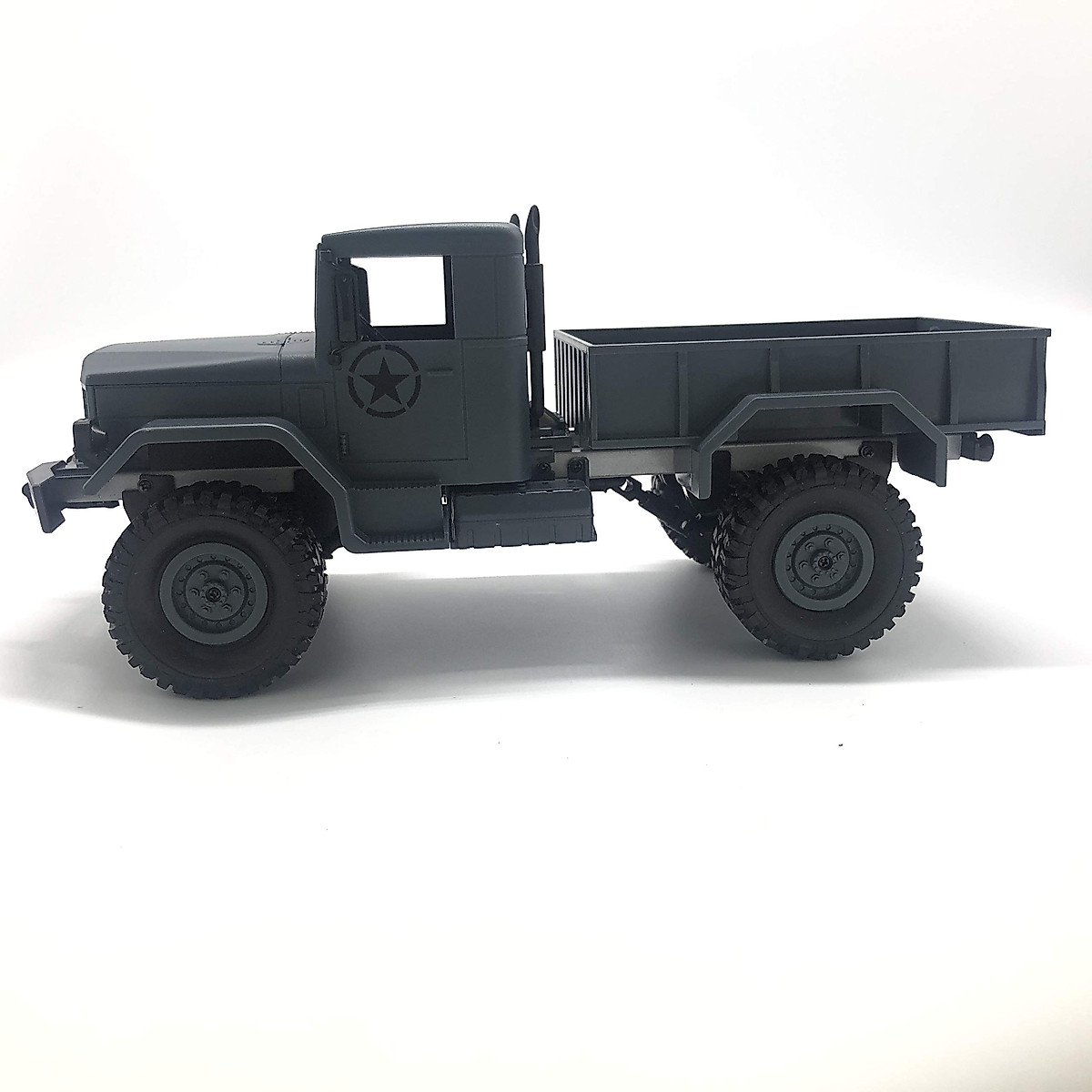 Gray 1/16 2.4G 4WD Off-Road RC Military Truck Rock Crawler Army Car (Model M35-A2)