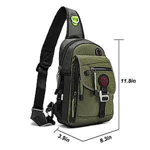 NICGID Sling Bag Chest Shoulder Backpack Crossbody Bags for iPad Tablet Outdoor Hiking Men Women