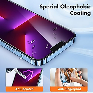 UNBREAKcable Screen Protector for iPhone 13 Pro Max/14 Plus [2-Pack] [Double Defence] [99.99% Clear] [Easy Installation] [9H Hardness] [Bubble Free] Tempered Glass for Apple iPhone 13 Pro Max - 6.7''