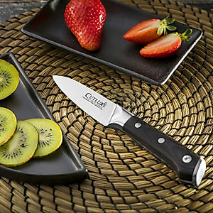 Cutluxe Santoku Knife & Paring Knife – Forged High Carbon German Steel – Full Tang & Razor Sharp – Ergonomic Handle Design – Artisan Series