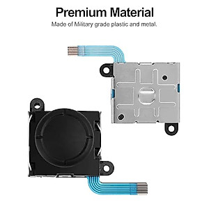 Linkstyle Joycon Joystick Replacement, Professional 3D Analog Thumb Stick for Switch Analog Joystick with Screws, 4PCS