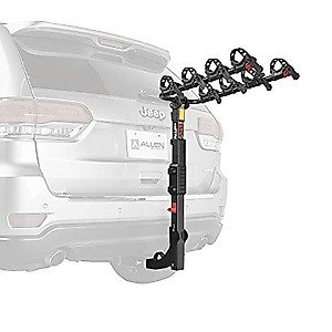 Allen Sports Premier Hitch Mounted 4-Bike Carrier, Model S545, Black