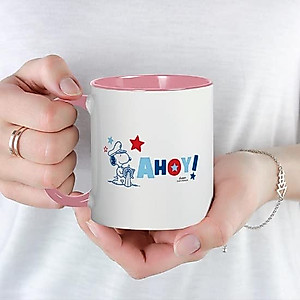 CafePress Snoopy AHOY Mugs Ceramic Coffee Mug, Tea Cup 11 oz