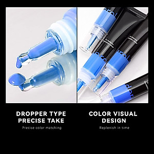 NewBang Blue Foundation Mixing Pigment to Natural Undertone,Blend with Foundations-Warm to Cold, including Finger Puff