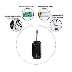 Wearable Air Necklace, Rechargeable Mini Low Noise Air Purifiers, Portable Travel Size Negative Ion Air Cleaner for Adults and Kids, Home Travel, Running, Fitness (1#)