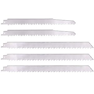 KONIGEEHRE 5 Pack Stainless Steel Reciprocating Saw Blades for Frozen Meat Bone Food Cutting Beef Turkey Wood Pruning Blades