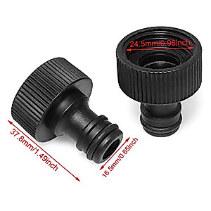 ZRM&E 8-Pack Plastic Garden Hose Female Connector from Quick Connector to Standard 3/4'' Thread Connector Garden Irrigation Watering System Tool