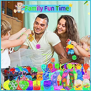 ZJLL 120 Pcs Party Favors for Kids, Fidget Toys Pack, Goodie Bags Treasure Box For Classroom Rewards, Carnival Prizes, Pinata Filler Stuffers Toys, Birthday Gift Toys for Kids 4-8, 8-12