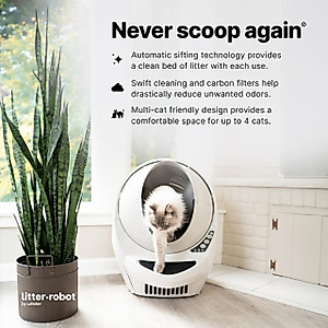 Litter-Robot 3 Pro Bundle by Whisker, Beige - Includes Litter-Robot, LitterTrap Mat, Fence, Ramp, OdorTrap, 6 OdorTrap Refills, 100 Liners, 6 Carbon Filters, Wipes & WhiskerCare 1-Year Warranty
