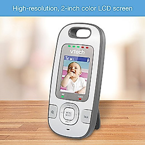 VTech BV73121GY Digital Video Baby Monitor with Full-Color and Automatic Night Vision, Gray