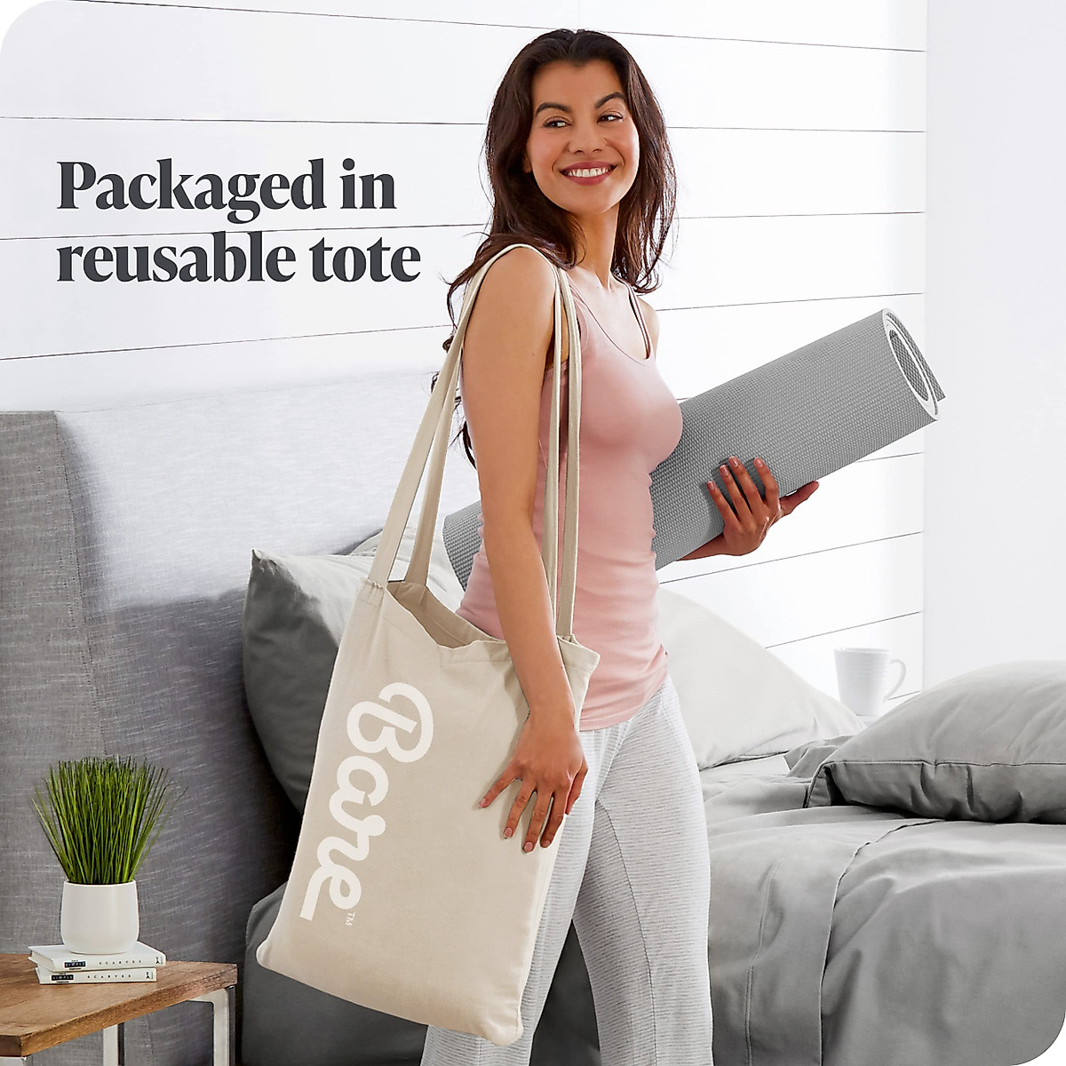 Bare Home 100% Organic Cotton King/California King Duvet Cover Set - Crisp Percale Weave - 300 Thread Count - Lightweight & Breathable - Cooling Duvet Cover Set (King/Cal King, Grey)