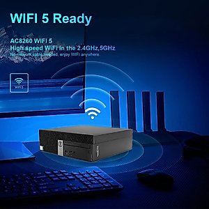 Dell OptiPlex 3040 Refurbished Desktop Computers Small Form Factor PC,16GB Ram 256GB SSD,i5 6500,AC8260 Built-in WiFi,HDMI Dual Monitor Support,Windows 10 Pro,Altec Wireless Keyboard Mouse (Renewed)