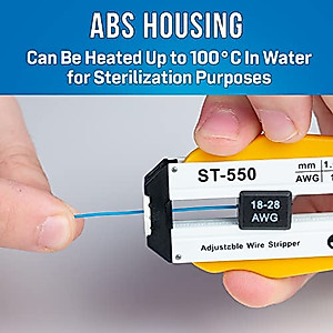 Jonard Tools ST-550 ABS Adjustable Precision Wire Stripper, 18-28 AWG