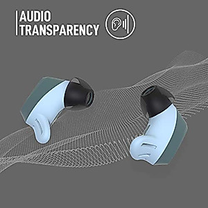 SOUL S-FIT True Wireless Earbuds - Waterproof, Shock-Resistant Earphones with Customizable Fit, Bluetooth 5.0, Transparency Mode, and Long Battery Life for Running, Gym, and Outdoor Activities (Green)