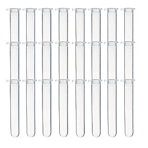 25Pcs 10ml Microcentrifuge Tube with Snap Cap, Clear Plastic Centrifuge Tubes Small Sample Bottle Mirco Test Tubes for Sample Storage Container