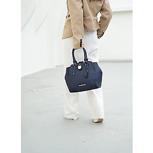 MKF Collection Satchel Bag for Women’s, Vegan Leather Crossbody Handbag Top-Handle Purse