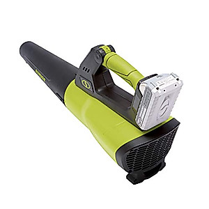 Sun Joe 24V-JB-LTE 24-Volt Turbine Cordless Jet Blower 385 CFM Max, Kit (w/2.0-Ah Battery + Quick Charger)