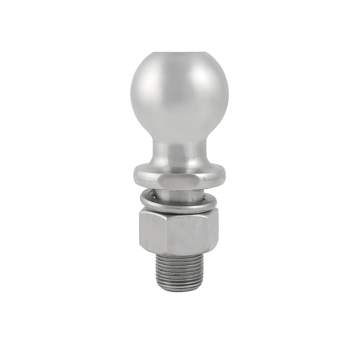 CURT 40083 Stainless Steel Trailer Hitch Ball, 6,000 lbs, 2-Inch Diameter, 1 x 2-1/8-Inch Shank