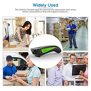 NETUM Bluetooth Mini 1D Barcode Scanner, 3-in-1 Portable Automatic USB Wireless CCD Bar Code Scanning Support Screen Scan, for Tablet iPhone IPad Android Windows Mac Pos - C740