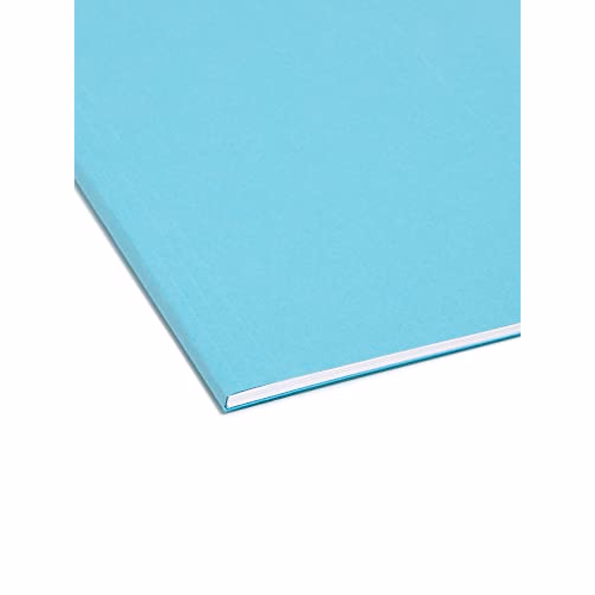 Smead Colored Hanging File Folder with Tab, 1/5-Cut Adjustable Tab, Letter Size, Aqua, 25 per Box (64058)