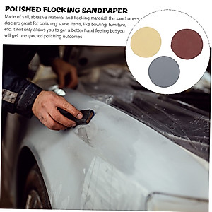 ULTECHNOVO 360 Sheets Flocking Sandpaper Fine Grit Sandpaper Hook and Loop Sandpaper Assorted Sandpaper Sand Paper for Metal Grinding Discs Sanding Pads Fine Sandpaper Round Sand Material